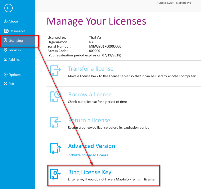 Hướng dẫn chi tiết tạo key Bing Maps cho Mapinfo miễn phí – Bản Đồ Lâm ...
